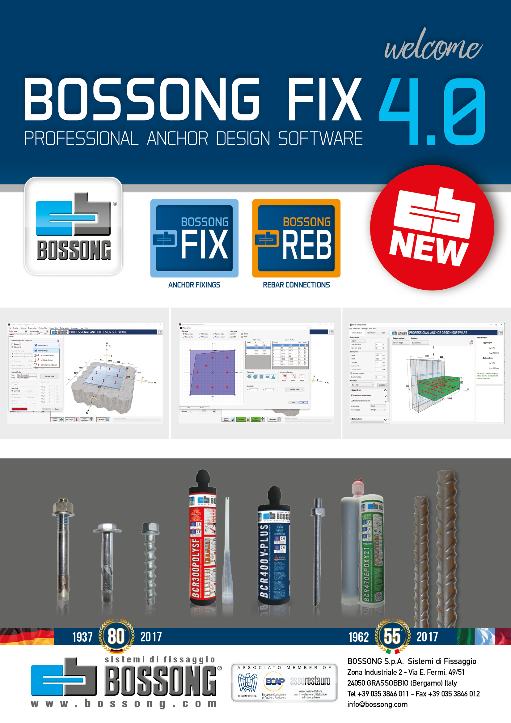 Bossong calculation software 4.0 | Bossong - Anchor and fixing systems