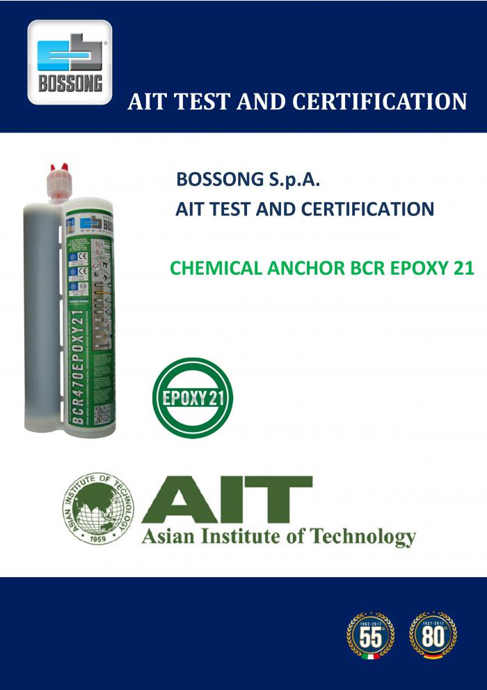 AIT TEST AND CERTIFICATION - BOSSONG EPOXY 21 | Bossong - Anchor and ...